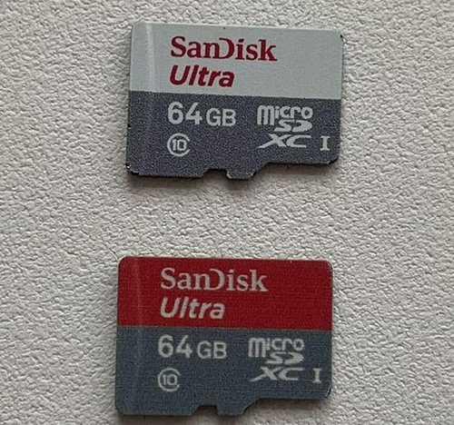 Карта памяти Sandisk Ultra 64Gb microsdxc