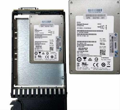 SSD HP 400Gb P9M79A 868231-001 12G SAS 2.5