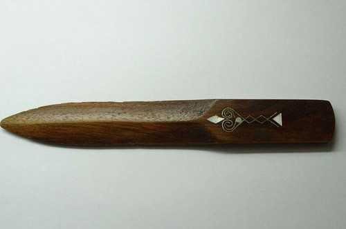 Старинный нож для писем. 19 век.Перламутр