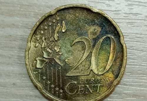 Монета 20 евро центов, 2006 г