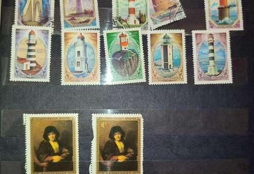 Альбом с коллекцией марок времен СССР