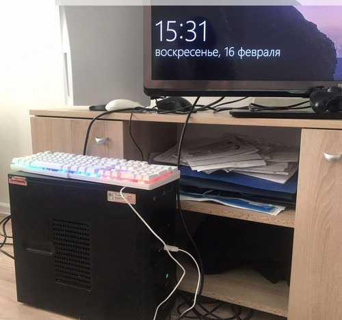 Офисный пк i3, gtx750ti, 8gb ram ssd240/hdd500