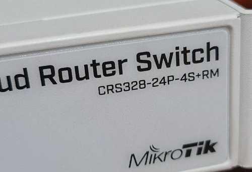 Mikrotik CRS328-24P-4S+RM новый микротик