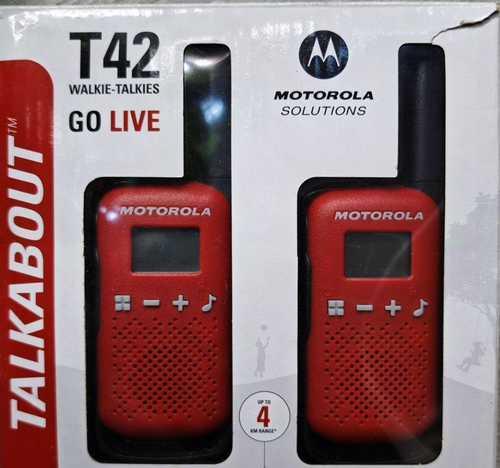 Рация Motorola Talkabout t42 красная