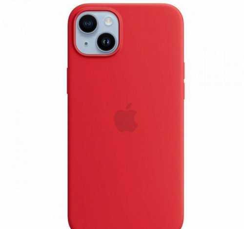 Чехол iPhone 14 Plus Silicone MagSafe Red (MPT63)