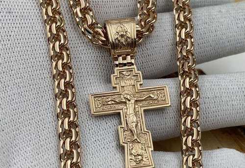 Золотая цепь с крестом