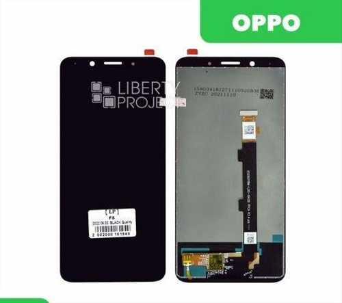 Дисплей для Oppo F5 чёрный, PQ (переклейка)