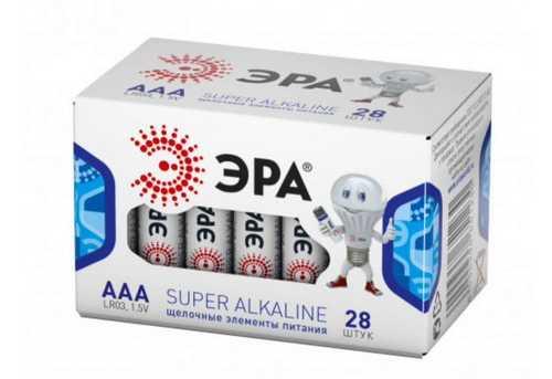 Батарейки эра LR03-28 box super Alkaline