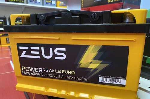 Аккумулятор Zeus 75 ач низкий