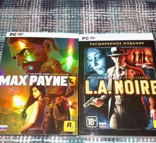 Max Payne 3 и LA Noire PC коробки