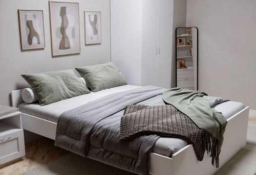 Кровать двухспальная 160 200 IKEA белая