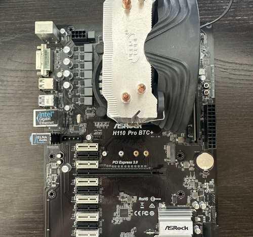 Материнская плата ASRock H110 Pro BTC+