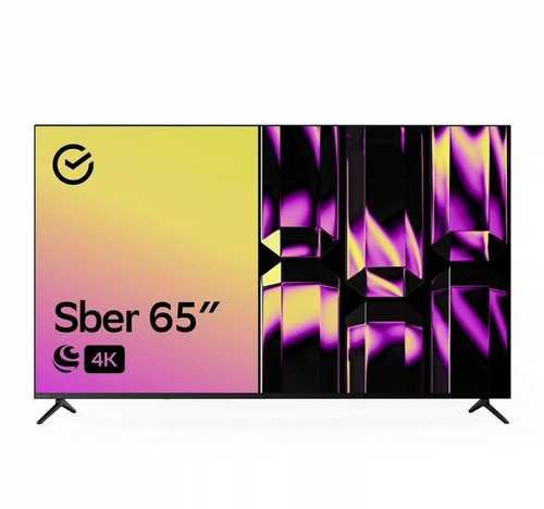 Телевизор Sber SDX-65U4124B, 65"(165 см), UHD 4K R