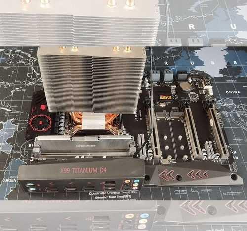 Комплект Jginyue x99 titanium d4/Xeon 2666 v3/16Gb