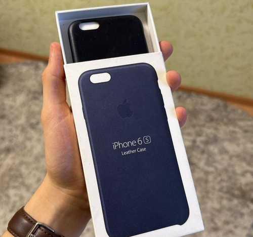 Оригинальный чехол Apple Lether Case iPhone 6/6S