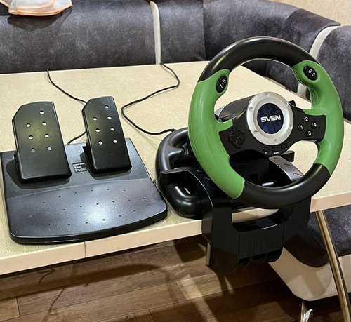 Игровой руль с педалями Sven Drift