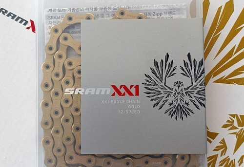 Цепь Sram XX1 gold 12 скоростей 126 зв. новая