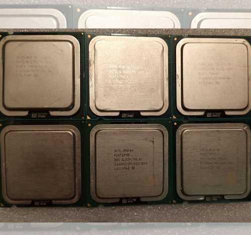 Процессоры Intel Core, Pentium, Celeron (11 штук)