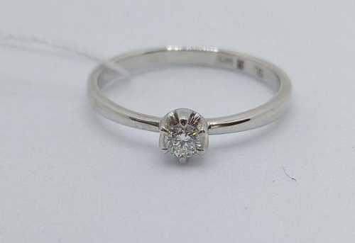 Золотое кольцо с бриллиантом (24450)