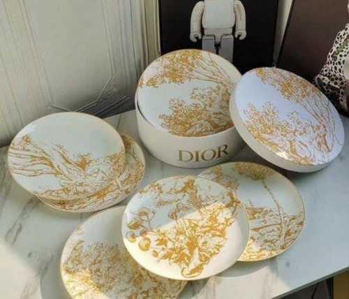 Набор тарелок Christian Dior 26см 6шт кост фарф