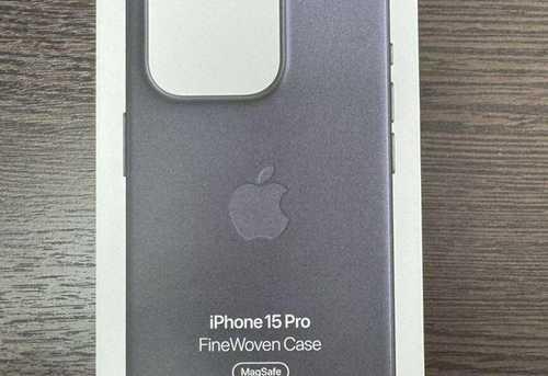Оригинальный чехол FineWoven Case на iPhone 15 Pro