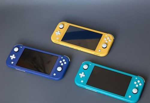 Nintendo Switch Lite (новая, прошитая, разн цвета)