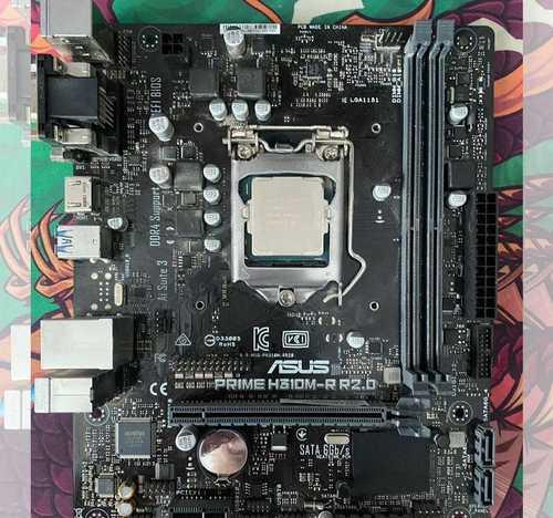 Asus prime h310m r r2.0 intel i3 8100