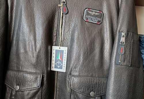 Куртка мужская кожаная aeronautica military/78