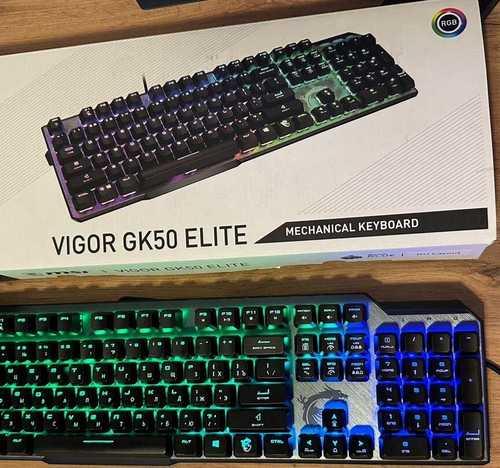 Механическая клавиатура msi vigor GK50 elite