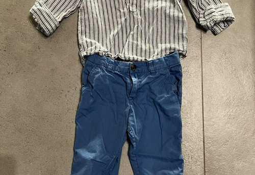 Комплект рубашка и штаны hm для мальчика 104-110