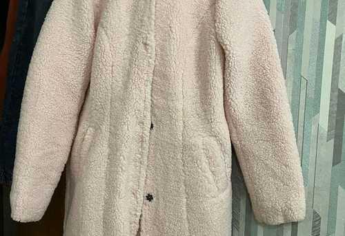 Пальто женское розовое 48 размер