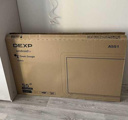 Телевизор dexp 55 a551 androidTV новый