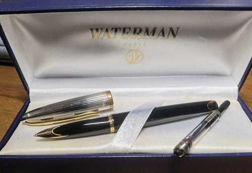 Перьевая ручка Waterman Carene Deluxe Black Silver