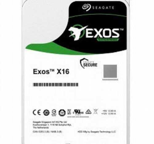 12TB Seagate Exos X16 (ST12000NM001G) SATA 6Gb/s, 7200 rpm, 256mb buffer, 3.5" clean pulled