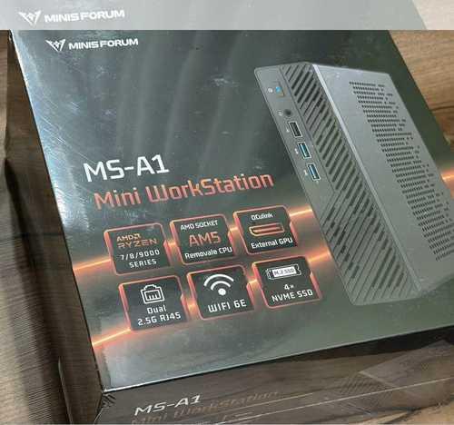 Мини пк рабочая станция Minisforum MS-A1 новый