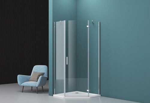 Душевой уголок BelBagno kraft-P-1-80-C-Cr-R