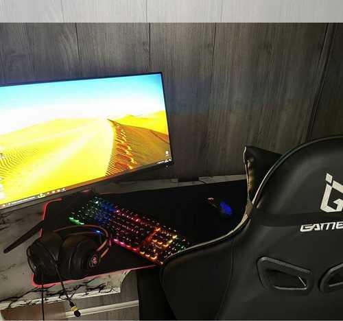 Игровой пк с монитором 144hz и клавиатурой