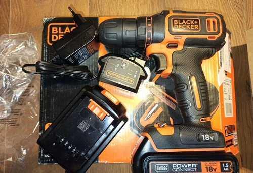 Акк. безударная дрель-шуруповерт black+decker bdcd