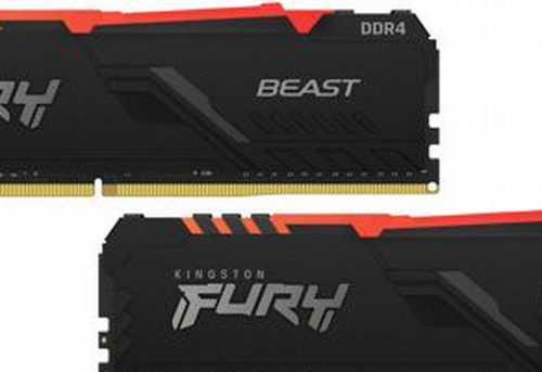 DDR4 Kingston fury Beast Black RGB 64GB 2x32 Новая