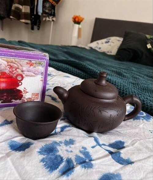 Чайник из исинской глины с пиалой