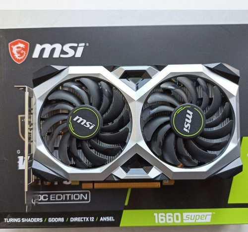 Видеокарта MSI GeForce GTX 1660 super ventus XS OC