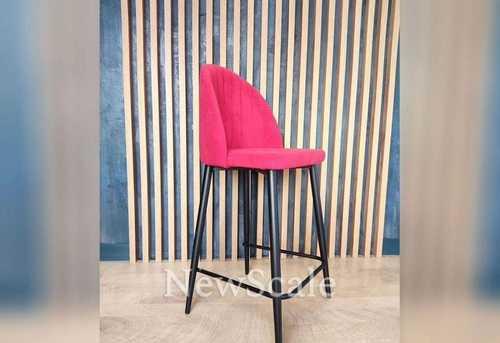 Барный красный высокий кухонный стул