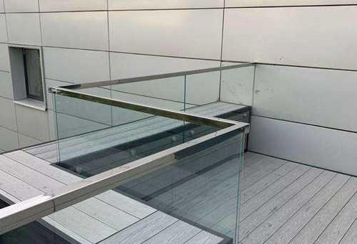 Балконное ограждение из безопасного стекла