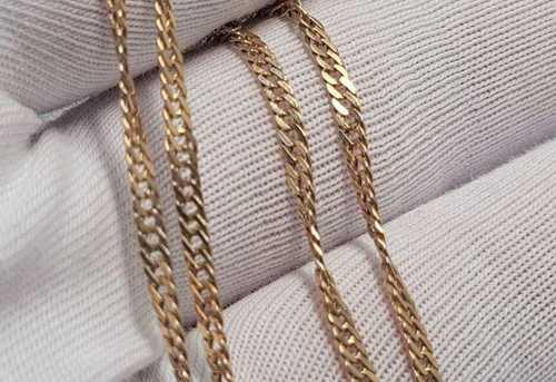 Золотая цепь плетение "Сингапур" 50 см
