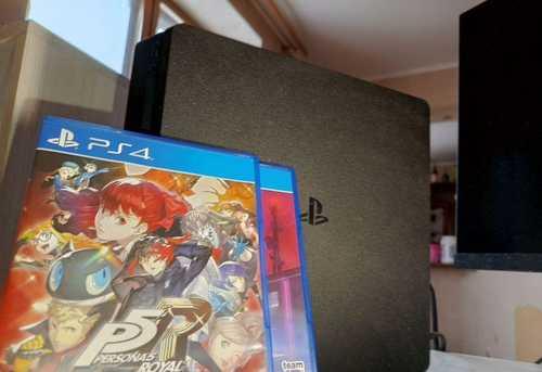 Sony playstation 4 slim 1 tb + 2 игры