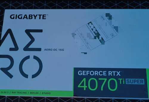 Видеокарта Gigabyte RTX 4070 Ti super aero OC 16GB