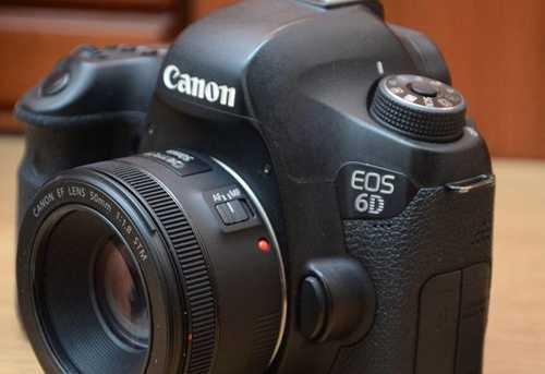 Canon 6D с объективом Canon 50mm STM (как новый)