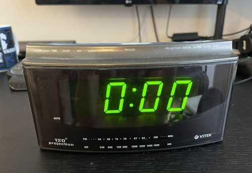 Часы будильник vitek
