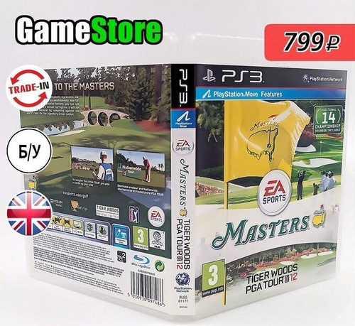 Tiger Woods PGA Tour 12 (PS3 видеоигра, англ б/у