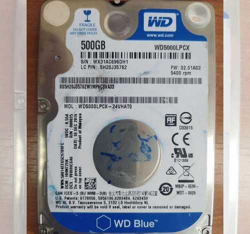 Жесткий диск WD 500gb